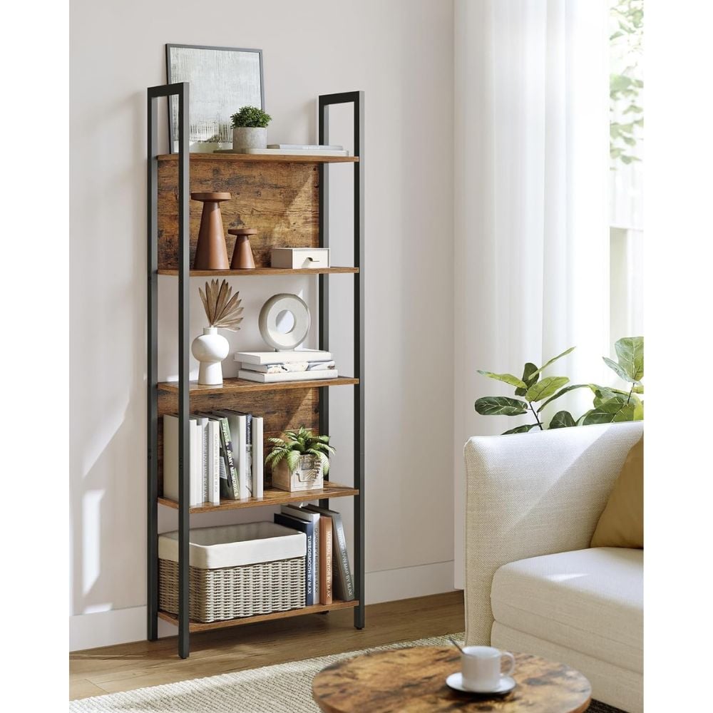 Bragg Taipei 5-Tier Standing Storage Display Shelf Bookcase